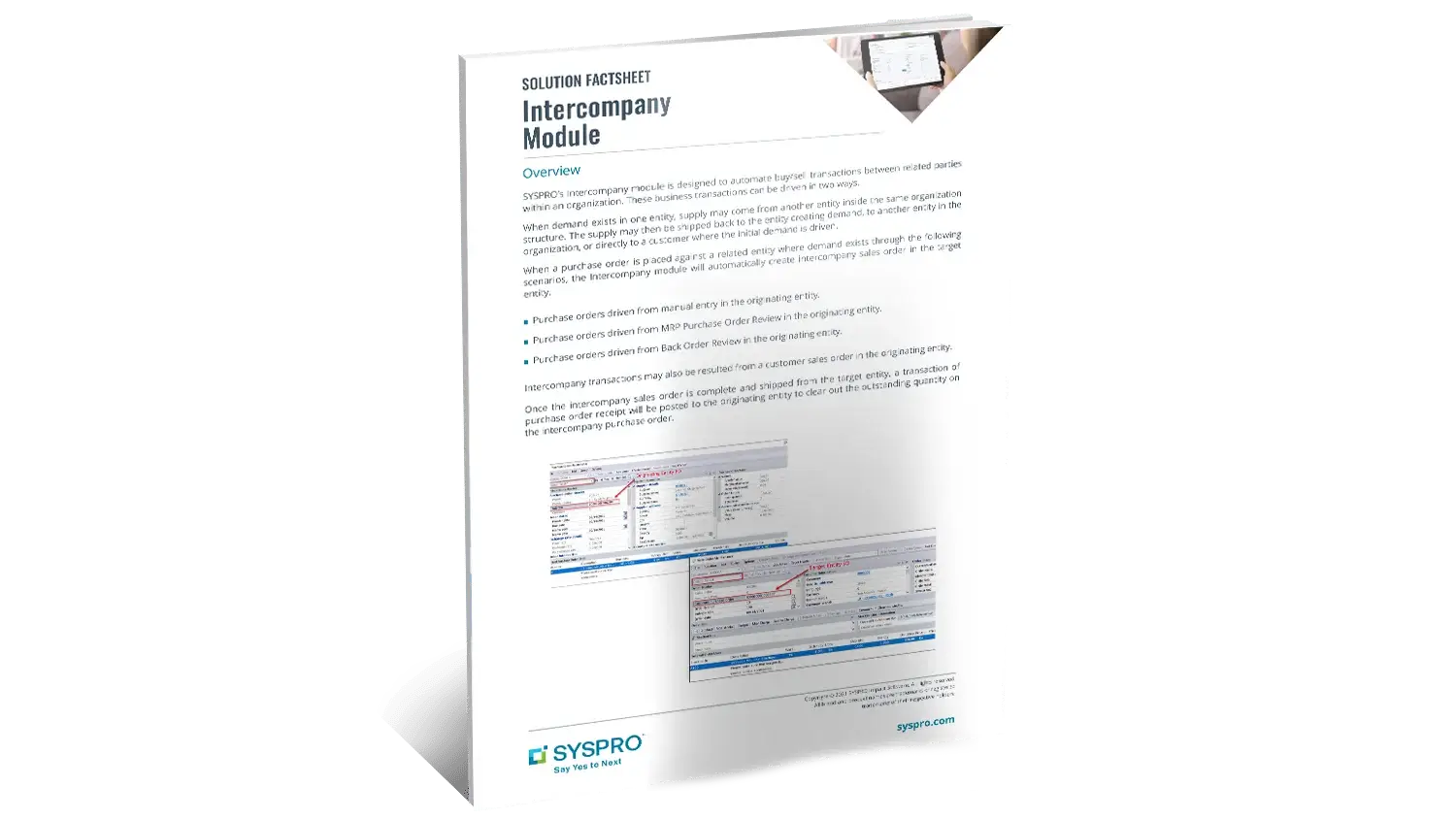 SYSPRO ERP Industry Built - SYSPRO Asia